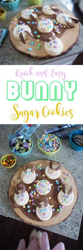 Quick and Easy Bunny Sugar Cookies - Kelsey Bang