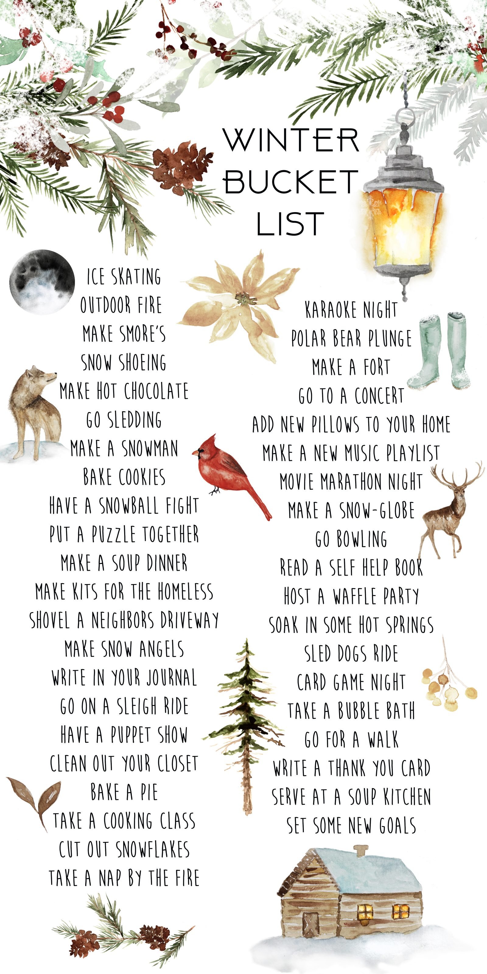 40 Activities to Cross Off Your Winter Bucket List - Kelsey Bang
