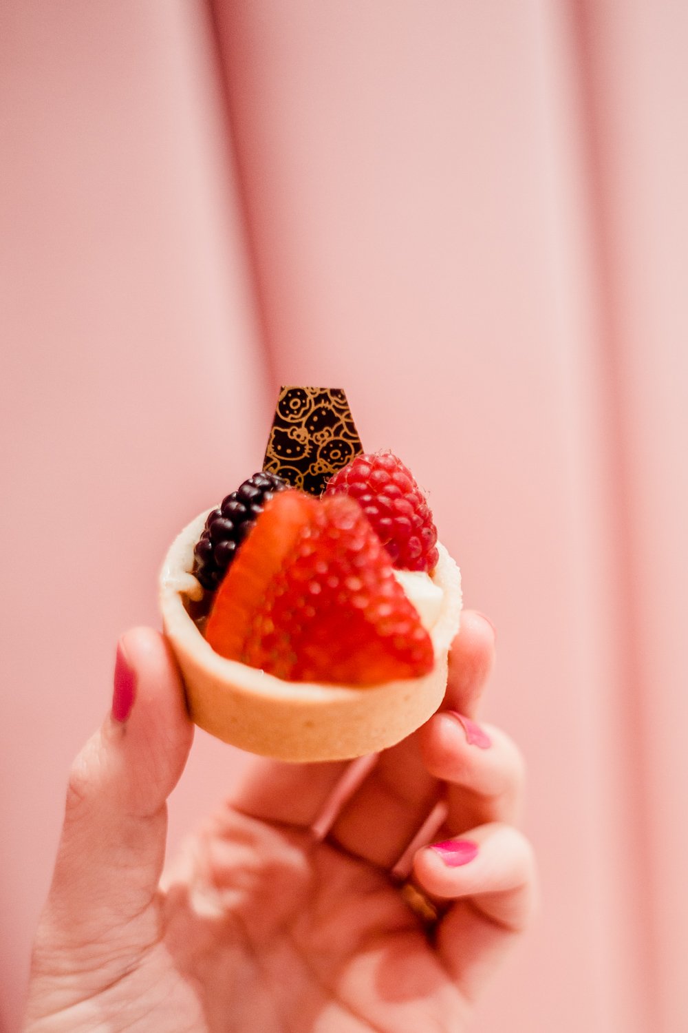 Tea Time at the Exclusive Hello Kitty Cafe Bow Room - Kelsey Bang