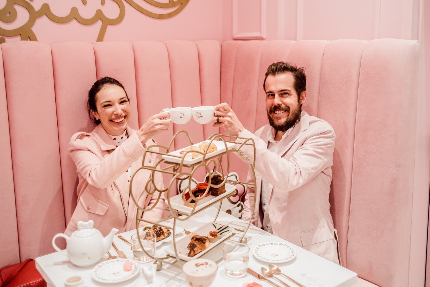Tea Time at the Exclusive Hello Kitty Cafe Bow Room | Kelsey Bang