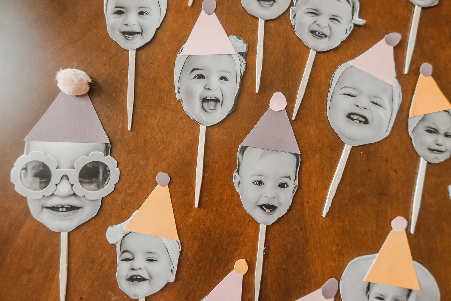 How To Make Personalized Birthday Party Cupcake Toppers- DIY - Kelsey Bang