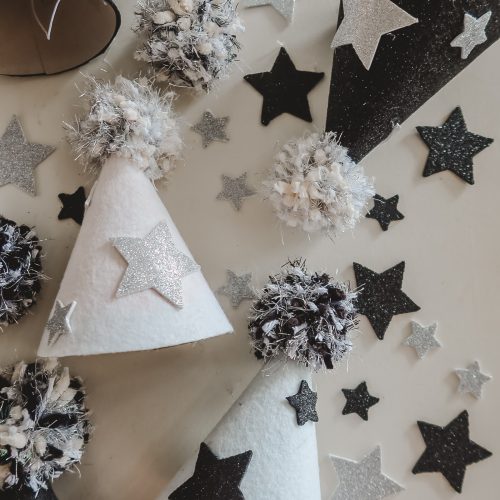 DIY New Year's Felt Party Hat Tutorial | Kelsey Bang