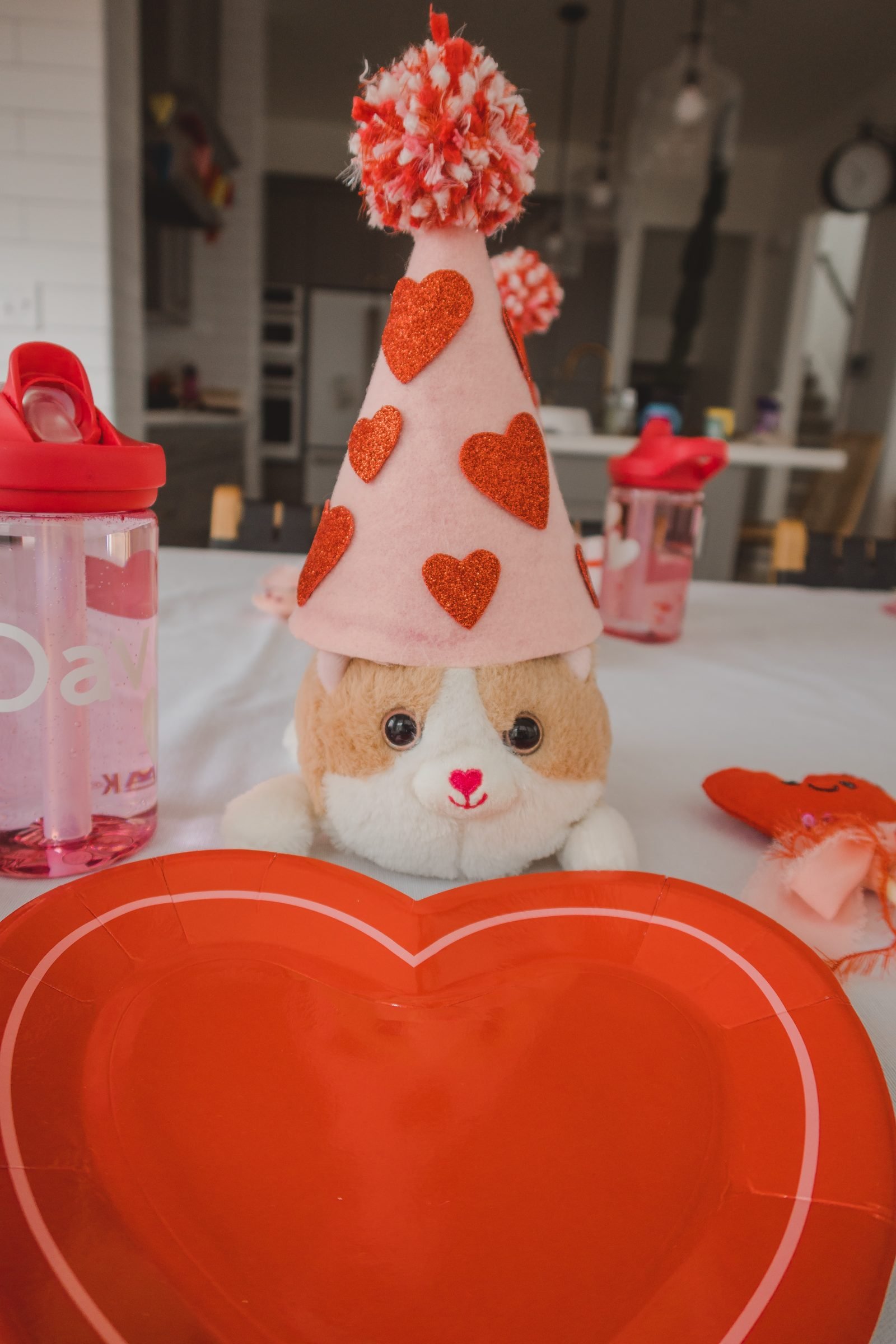 Valentine's Party Hat DIY Tutorial - Kelsey Bang