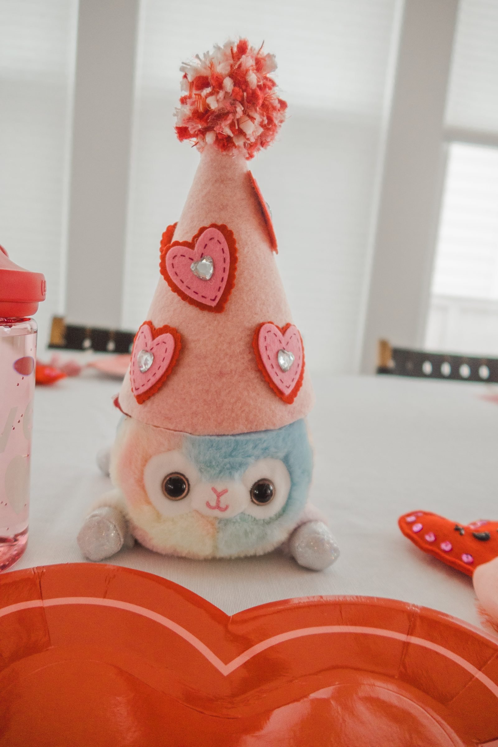 Valentine's Party Hat DIY Tutorial - Kelsey Bang