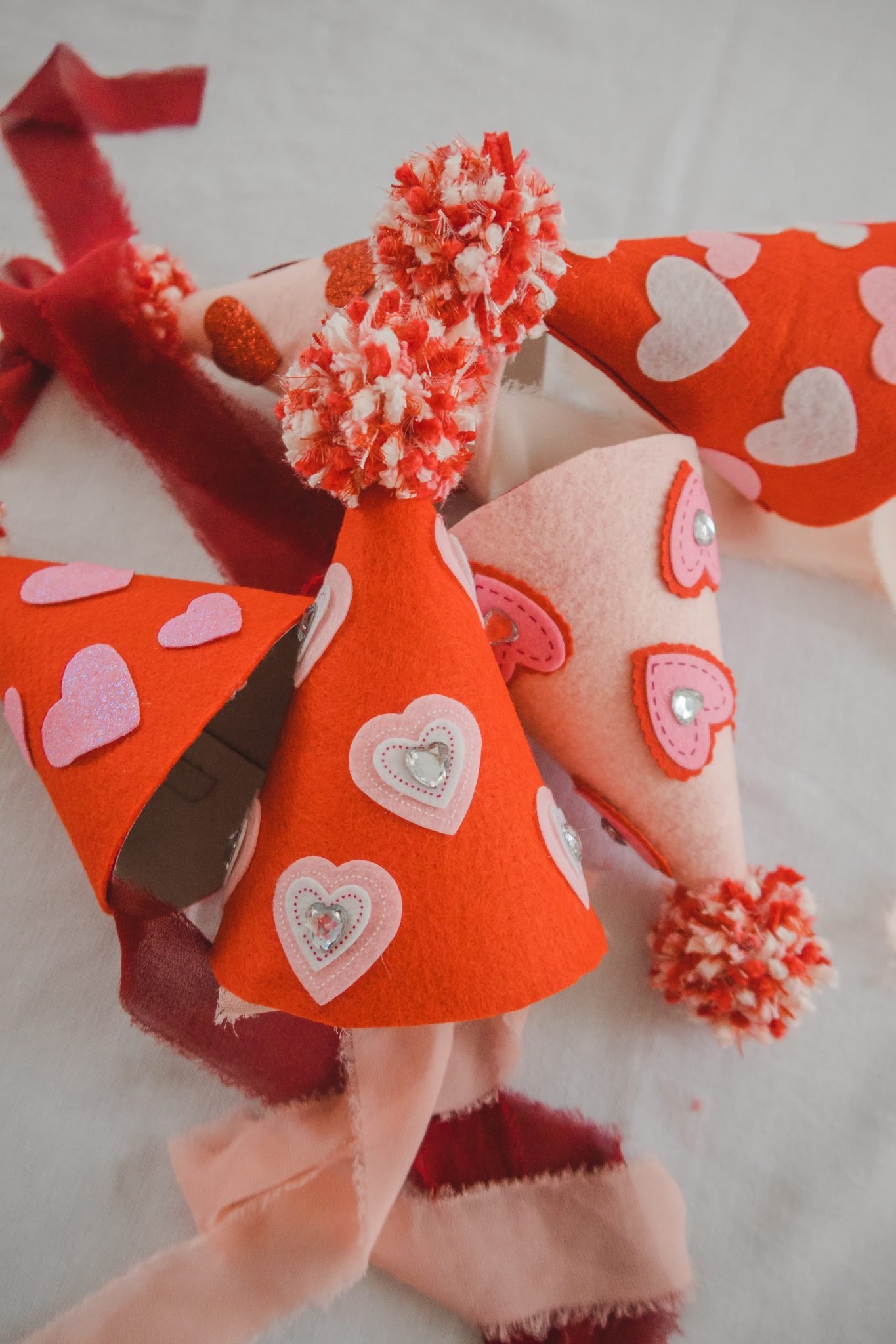 Valentine's Party Hat DIY Tutorial - Kelsey Bang