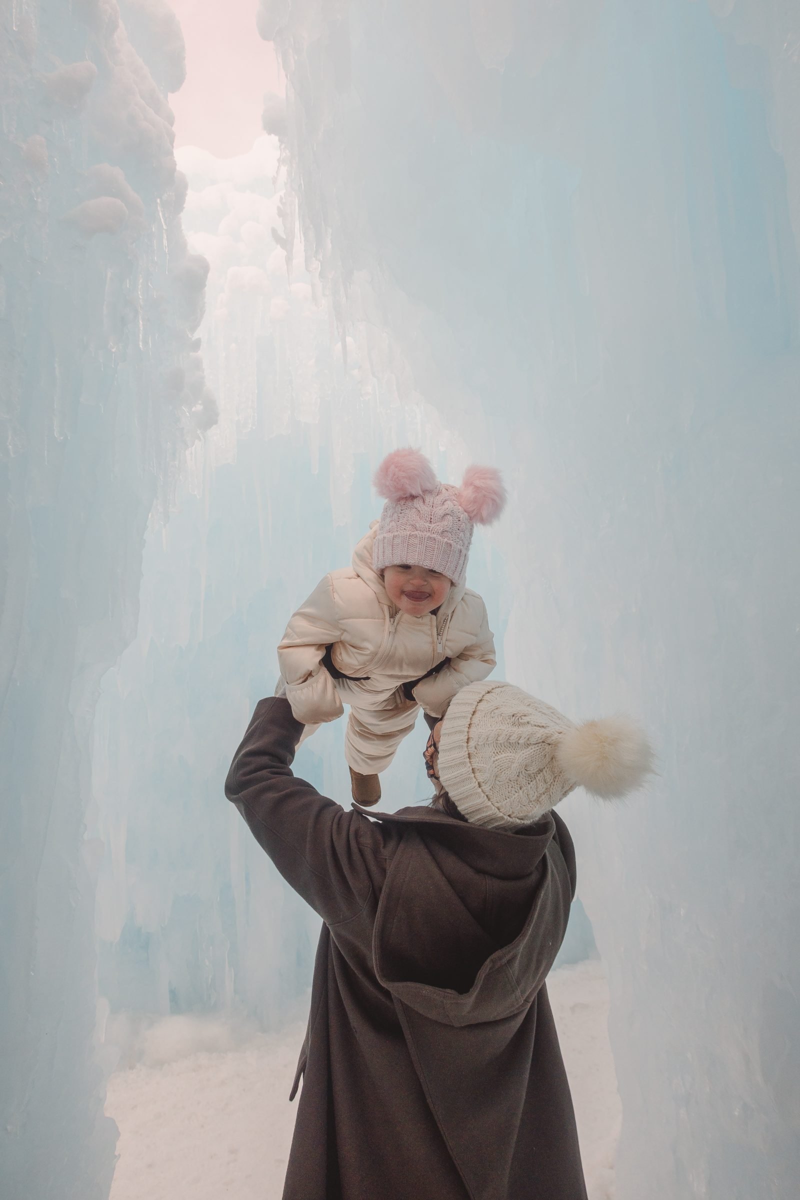 How To Do The Ice Castles With Toddlers | Kelsey Bang
