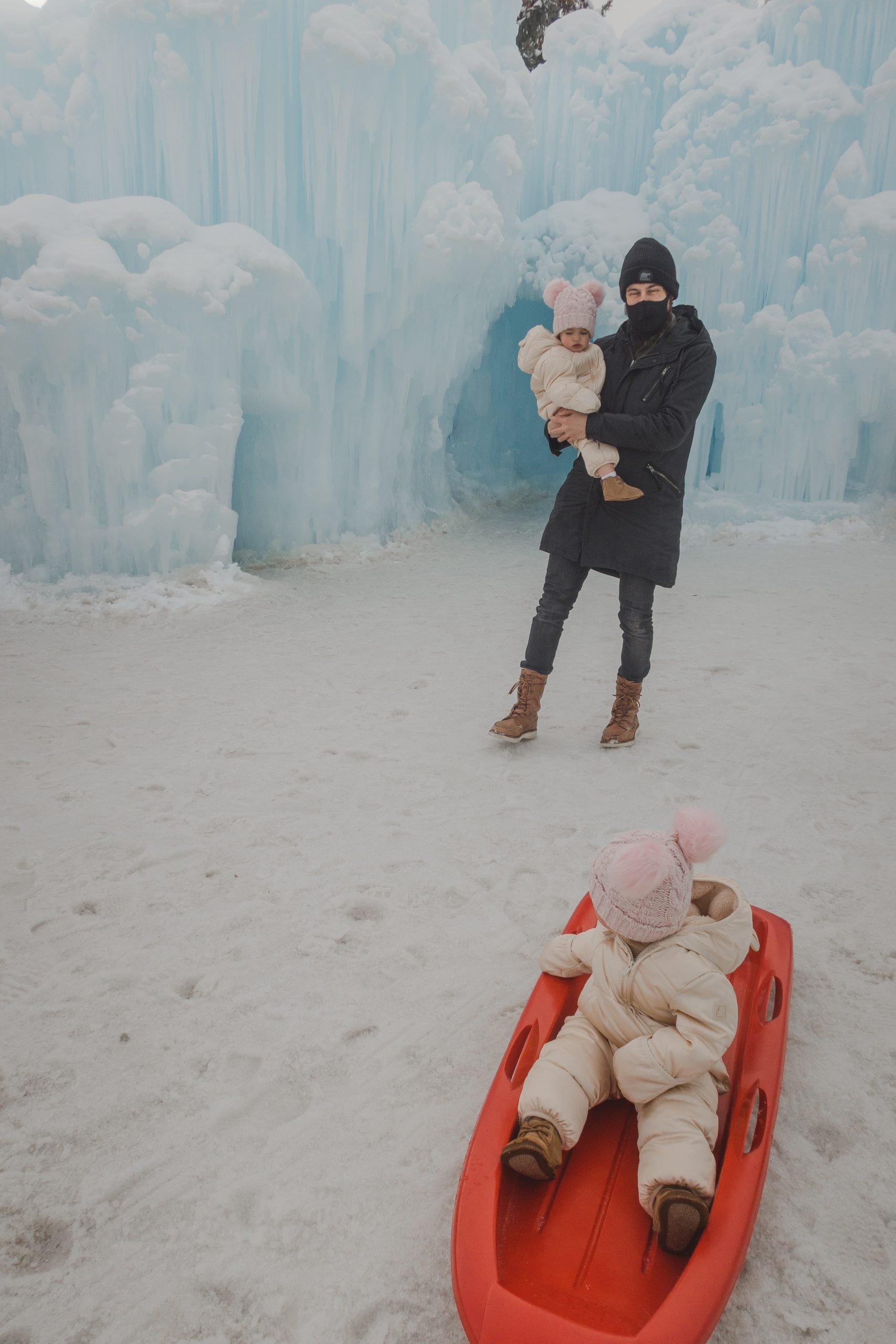 How To Do The Ice Castles With Toddlers - Kelsey Bang
