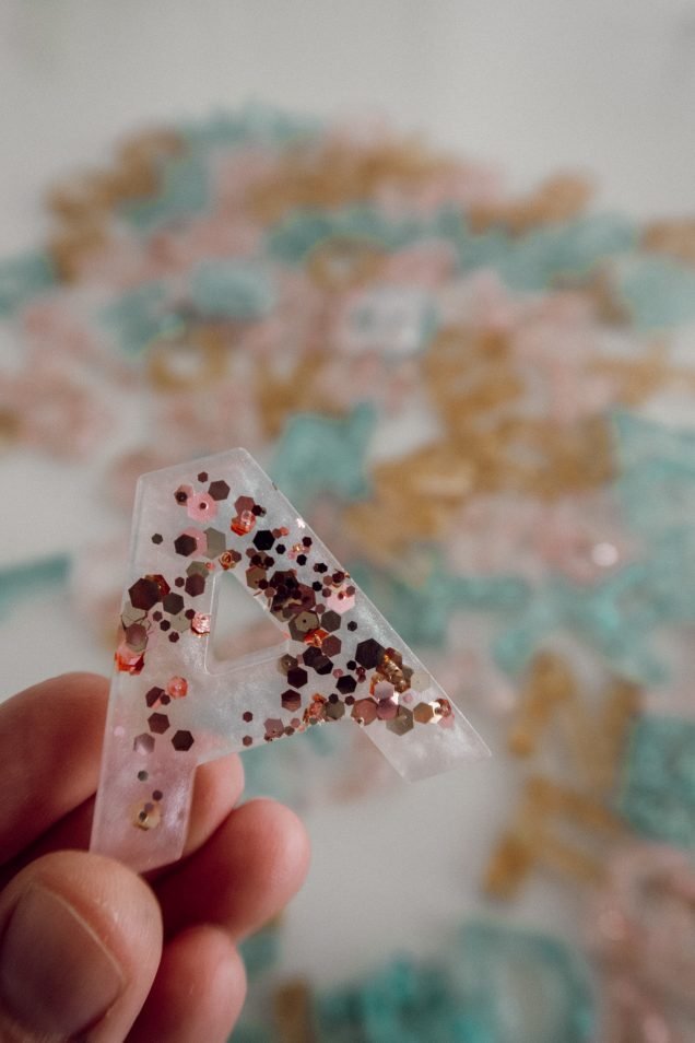 How To Make Resin Alphabet Letters + Tips & Tricks | Kelsey Bang